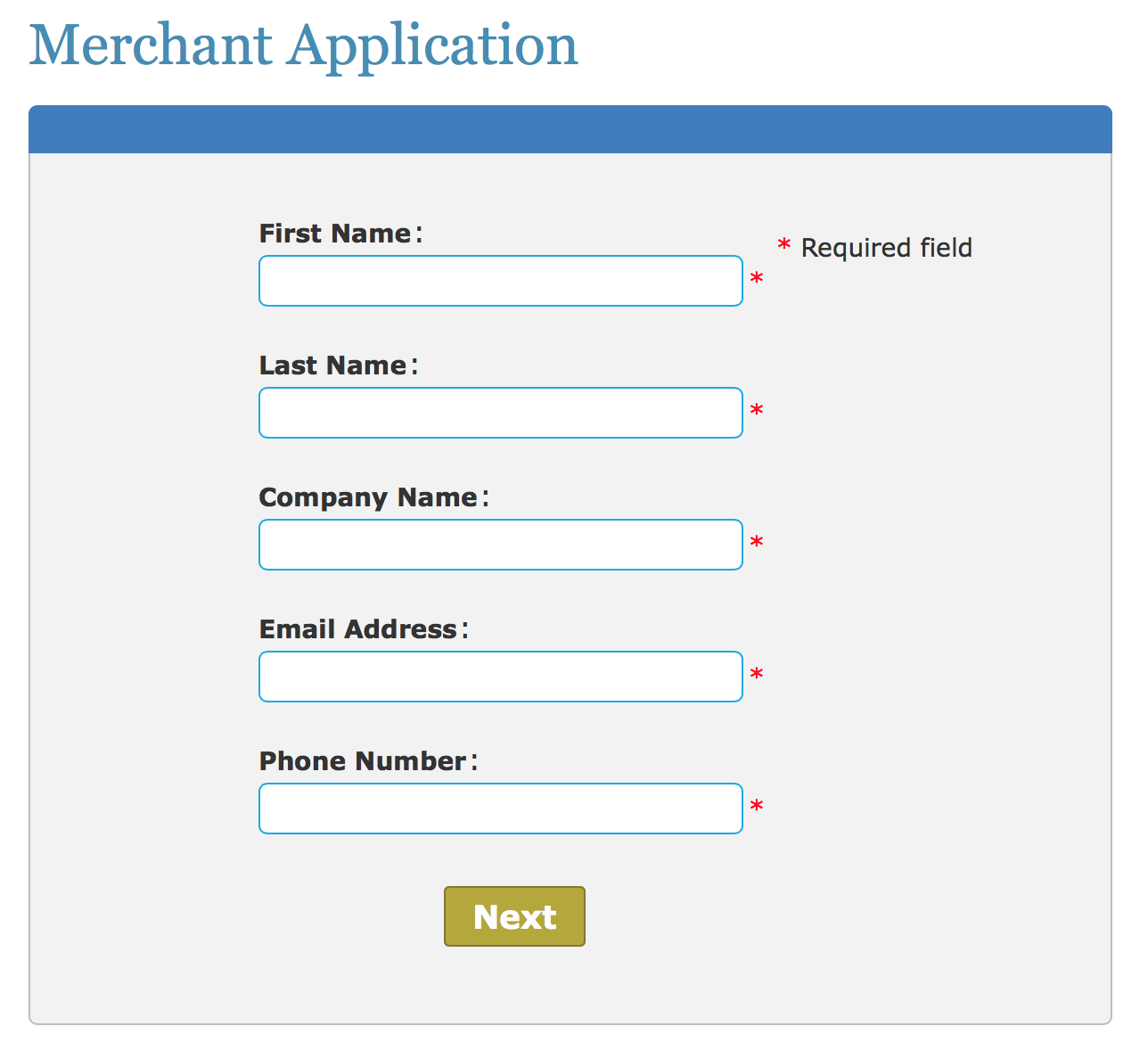 Authorize.net Merchant Account - Storage Auction Supplies